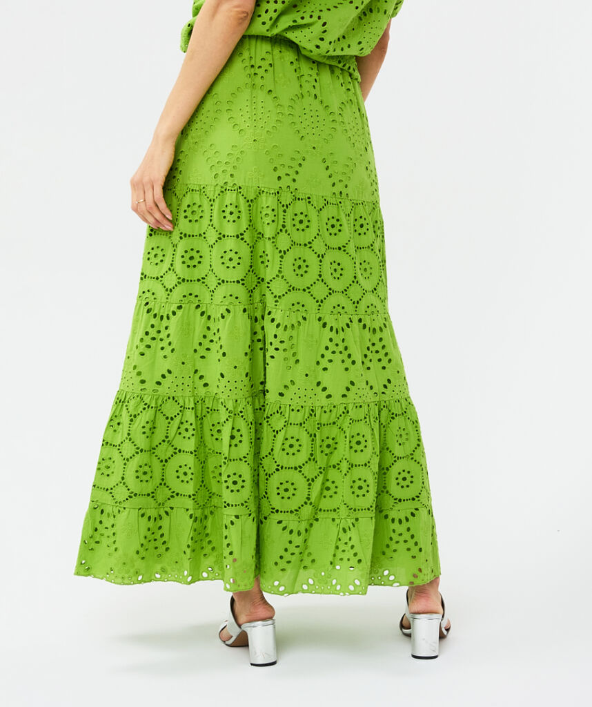 Skirt kiwi green chiffly Esqualo | Gratis verzending | Siga