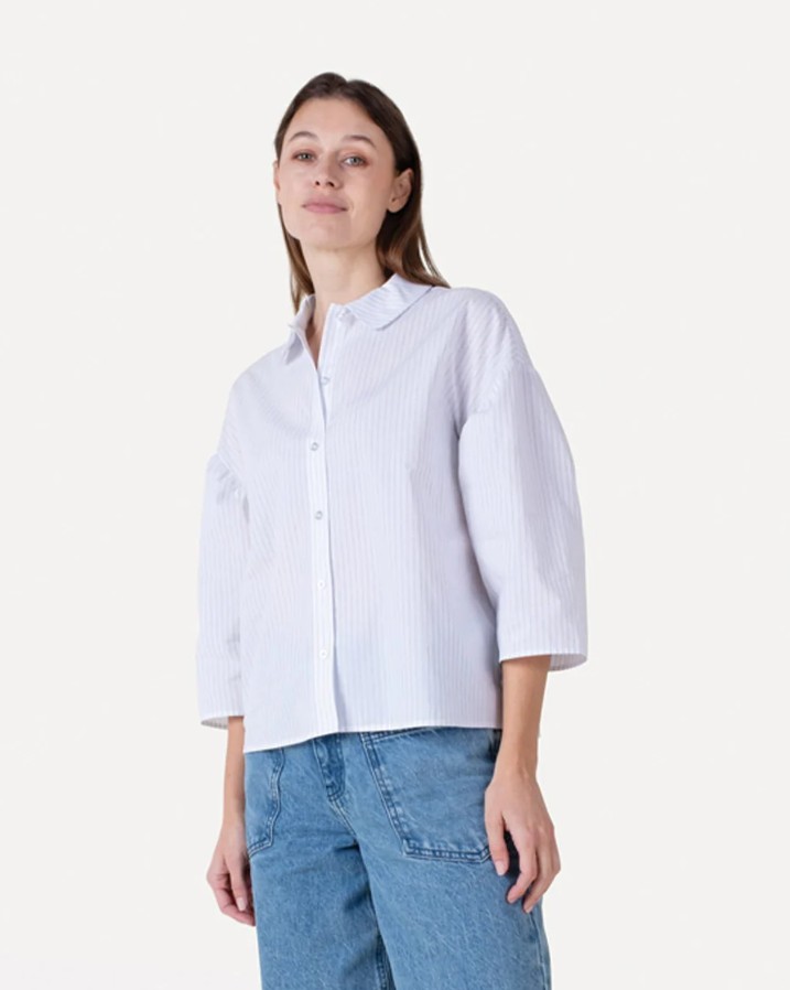 Chianna shirt blue stripe Another Label | Siga Mode